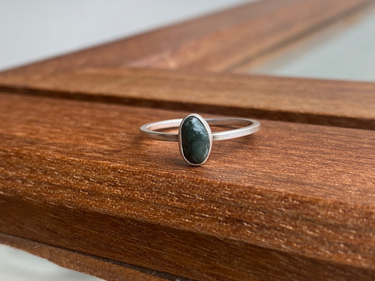 Koedyker Crafted- California Jade Stacking Ring | The Gold Hammer