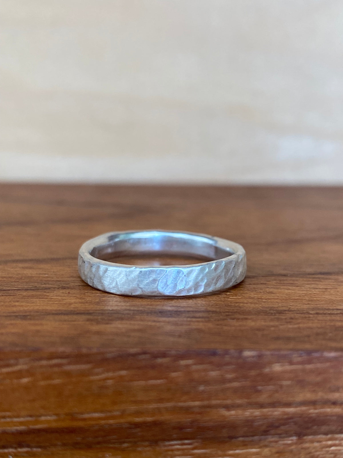 Betty Jäger- Hammered Silver Band Ring | The Gold Hammer
